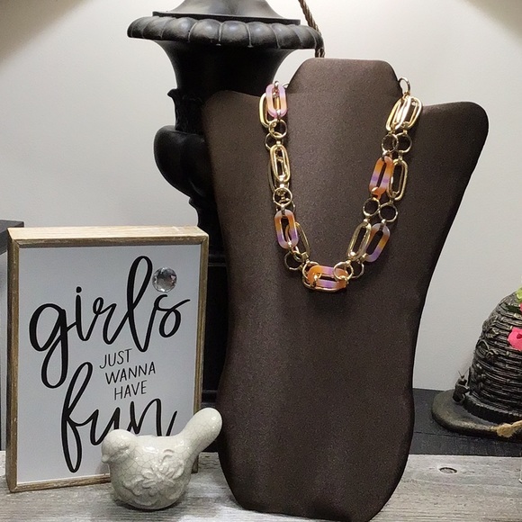 Jaclyn Smith | Jewelry | Nwt Jaclyn Smith Collection Gold Tone Lavender ...
